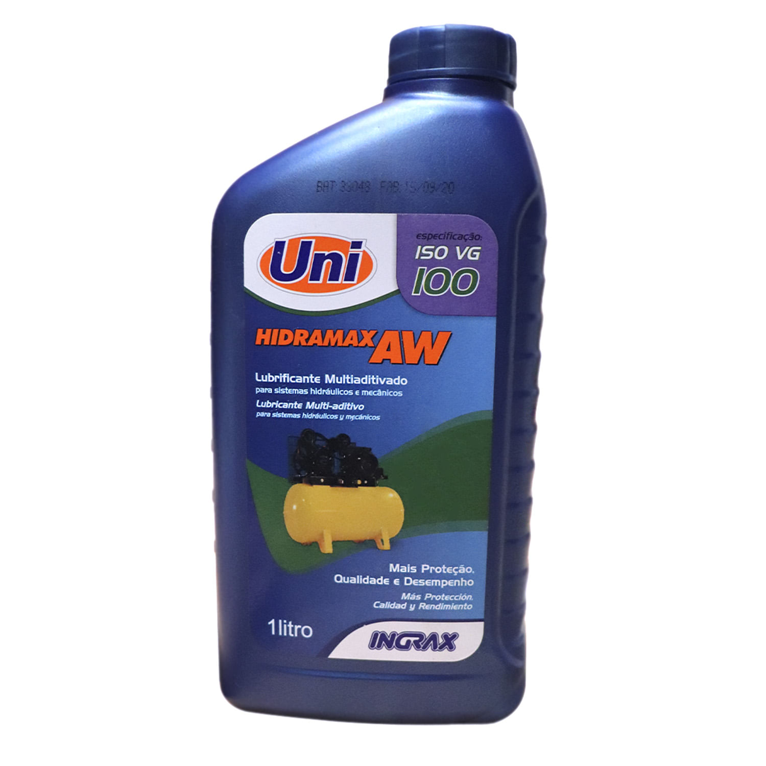 ÓLEO PARA COMPRESSOR HIDRAMAX AW100 1 L