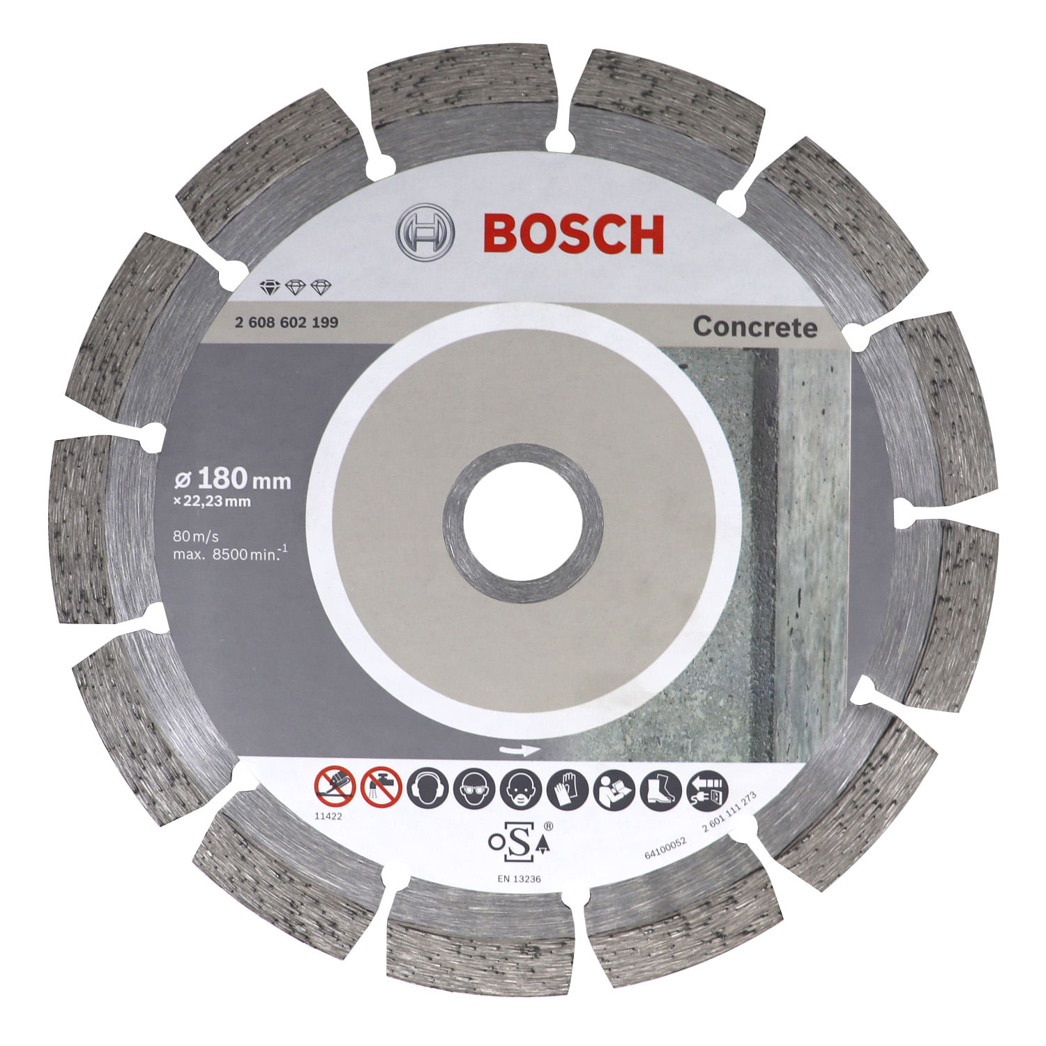 DISCO DIAMANTADO 180 X 22MM - SEGM. STANDARD