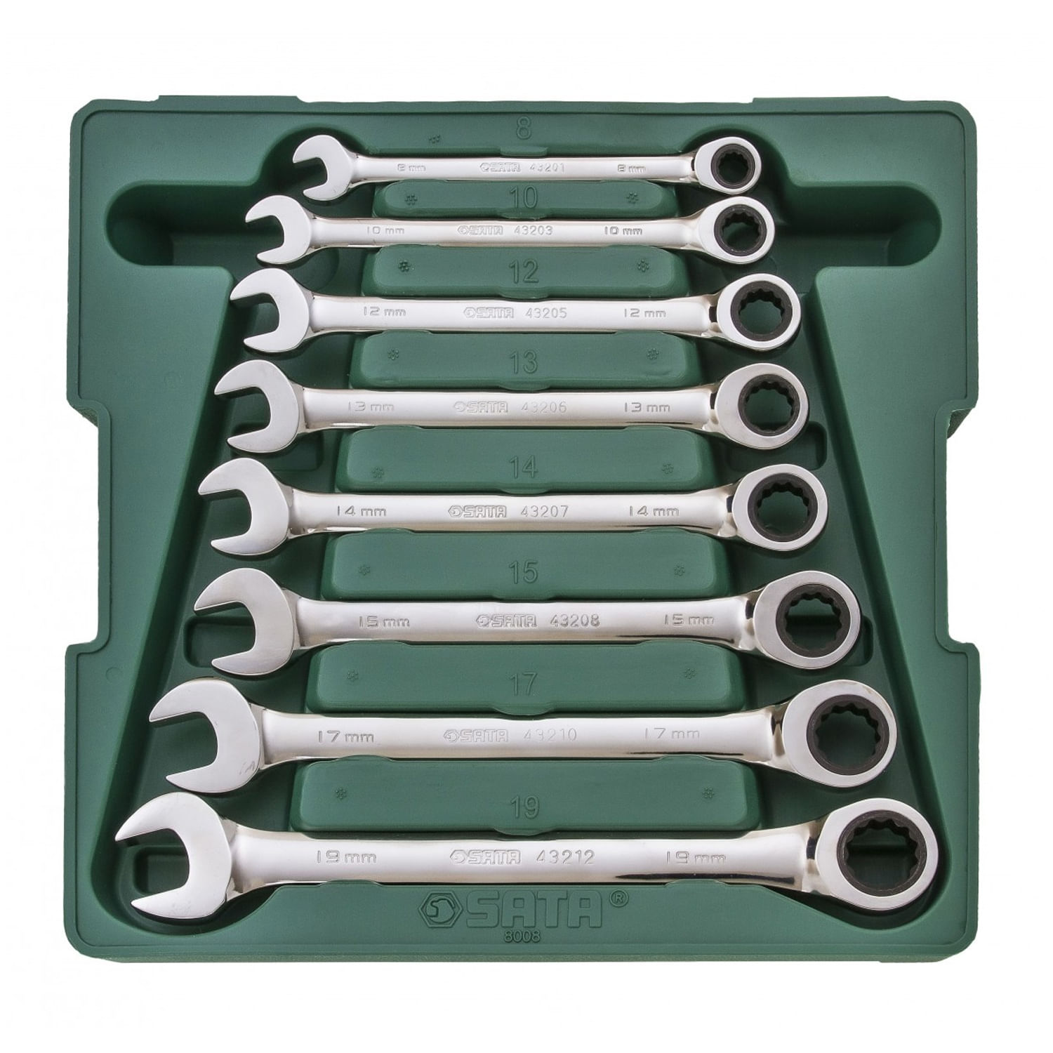 JOGO CHAVES COMBINADAS/CATRACA 8 A 19MM C/8PS
