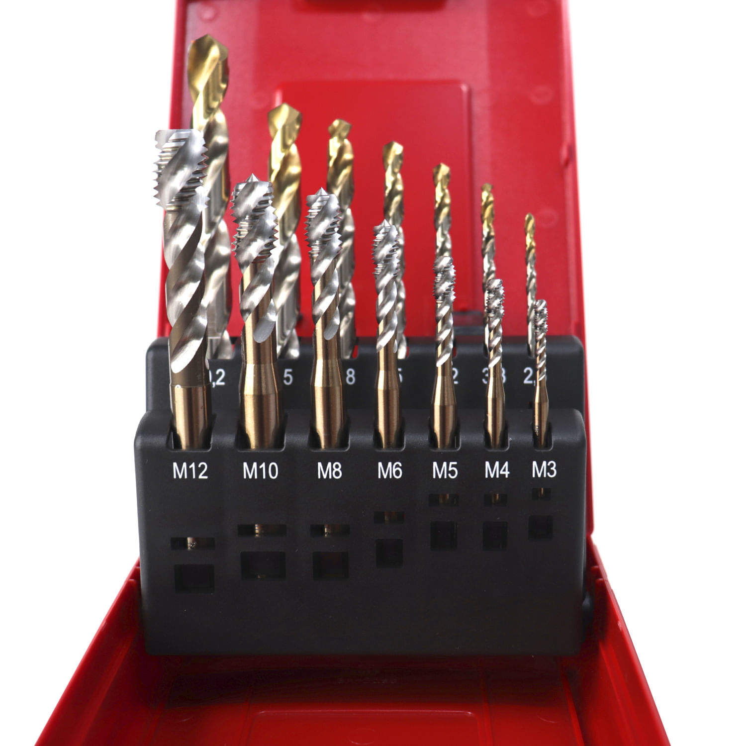 JOGO DE MACHOS MÁQUINA M3 A M12 + BROCAS