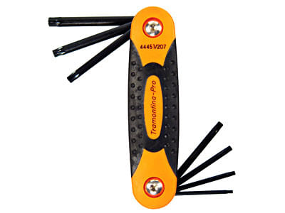 JOGO DE CHAVES TORX CANIVETE T10 A T40 7 PCS - 44451/207