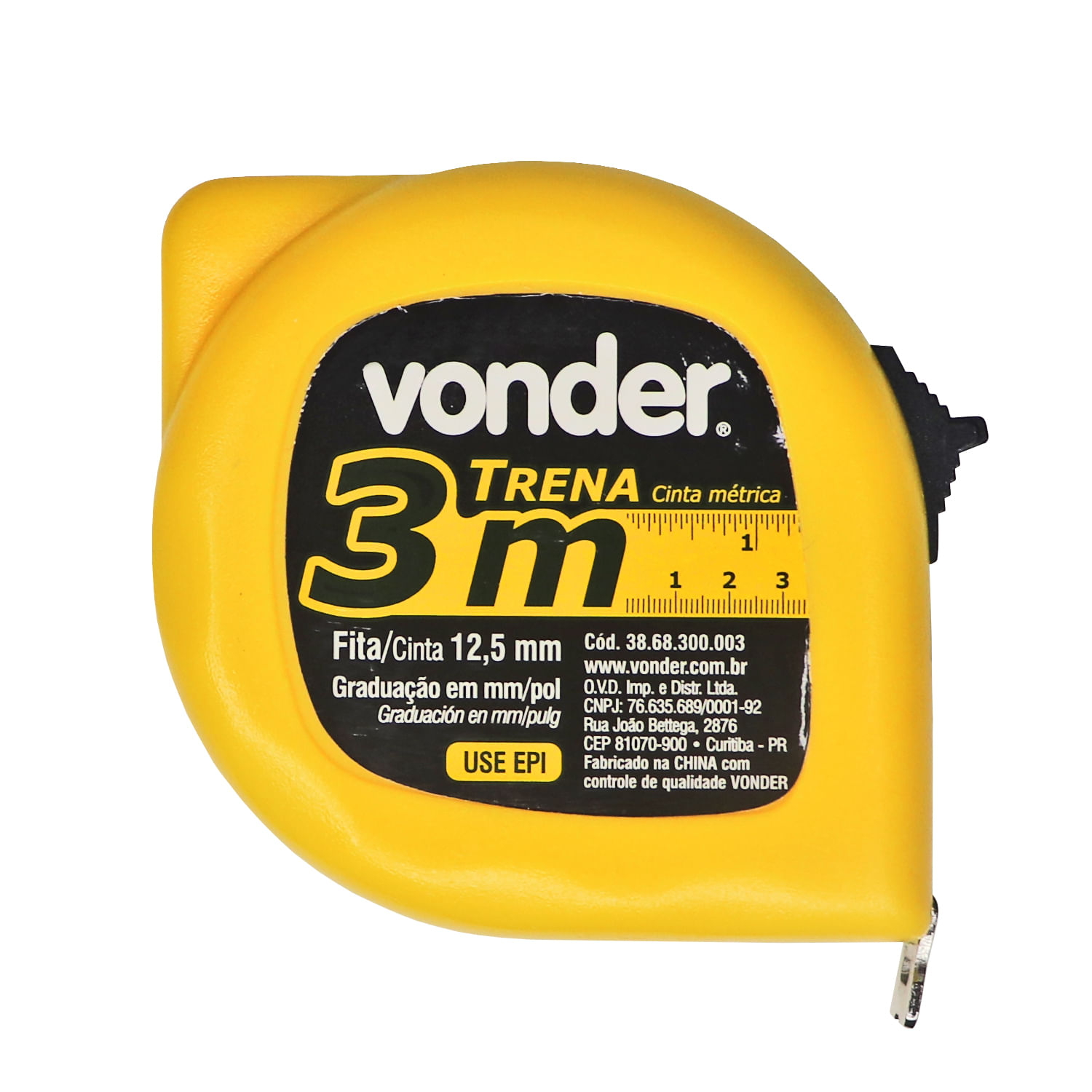 TRENA 3 METROS AMARELA - MM/POL ECONOMICA