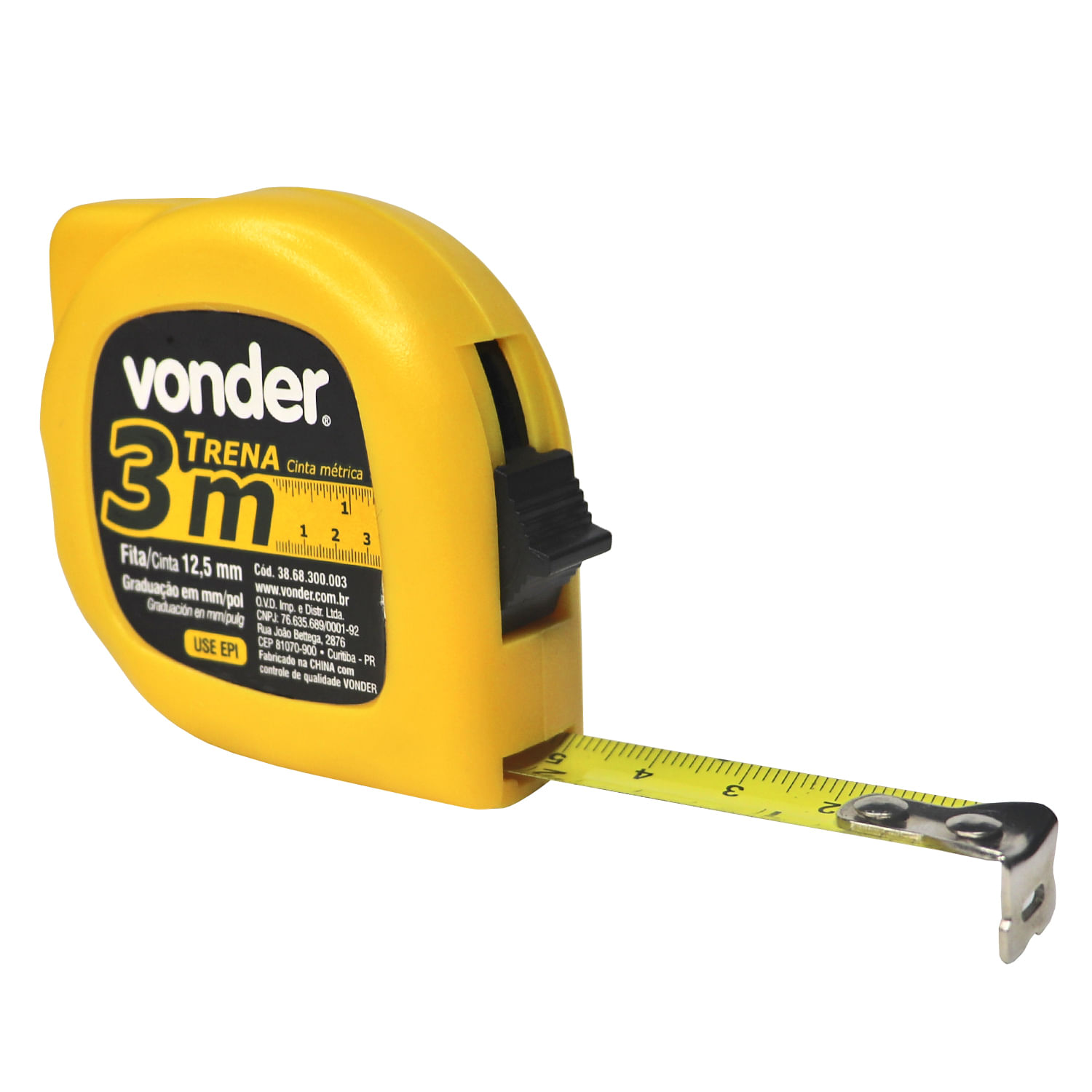 TRENA 3 METROS AMARELA - MM/POL ECONOMICA