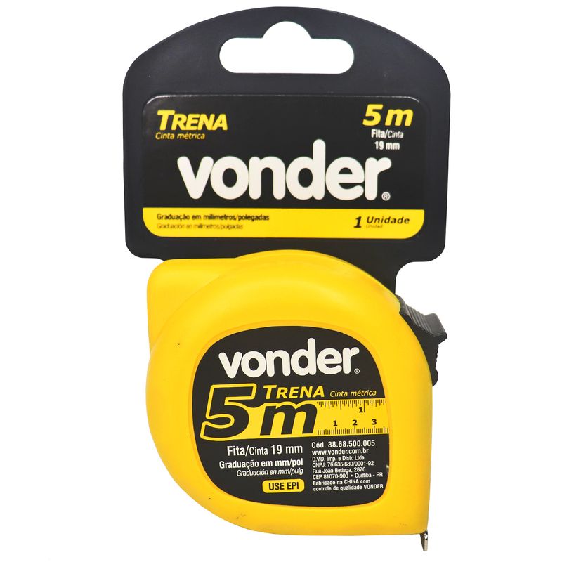 TRENA 5 METROS AMARELA - MM/POL ECONOMICA (#)