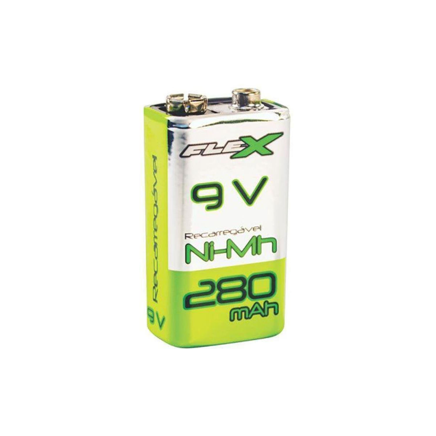 PILHA RECARREGAVEL 9V BATERIA 280MAH - FX-9V/28B1