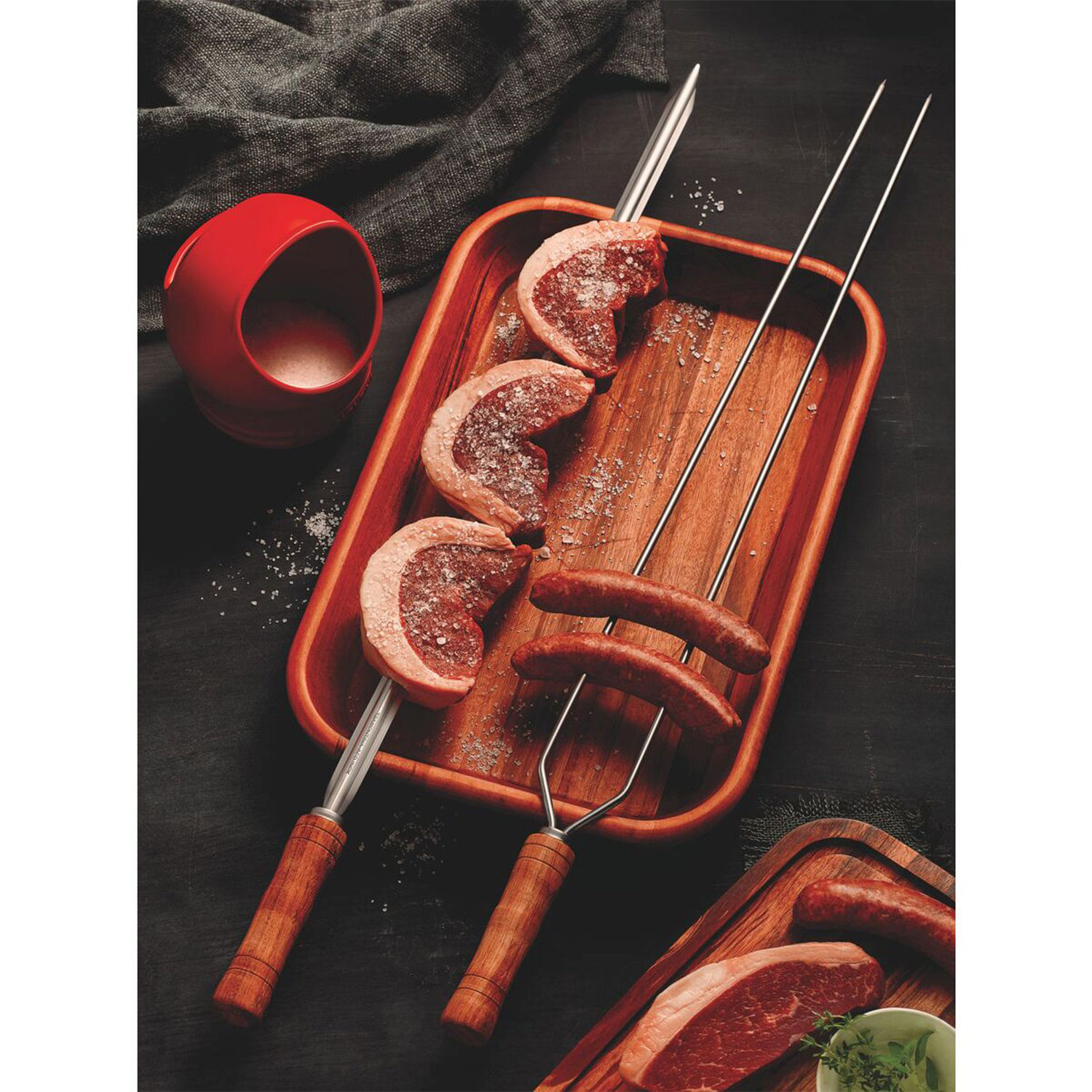 ESPETO CHURRASCO / GALETO INOX 65CM