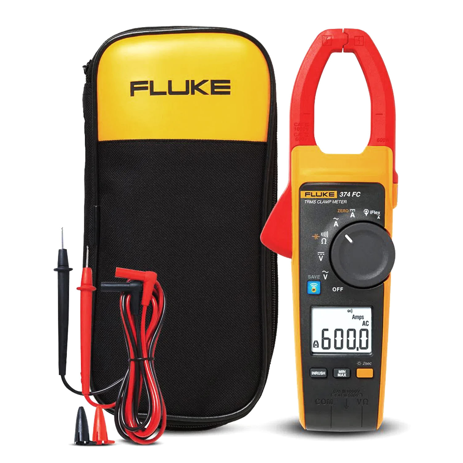 ALICATE AMPERÍMETRO FLUKE-374FC CATIV 60