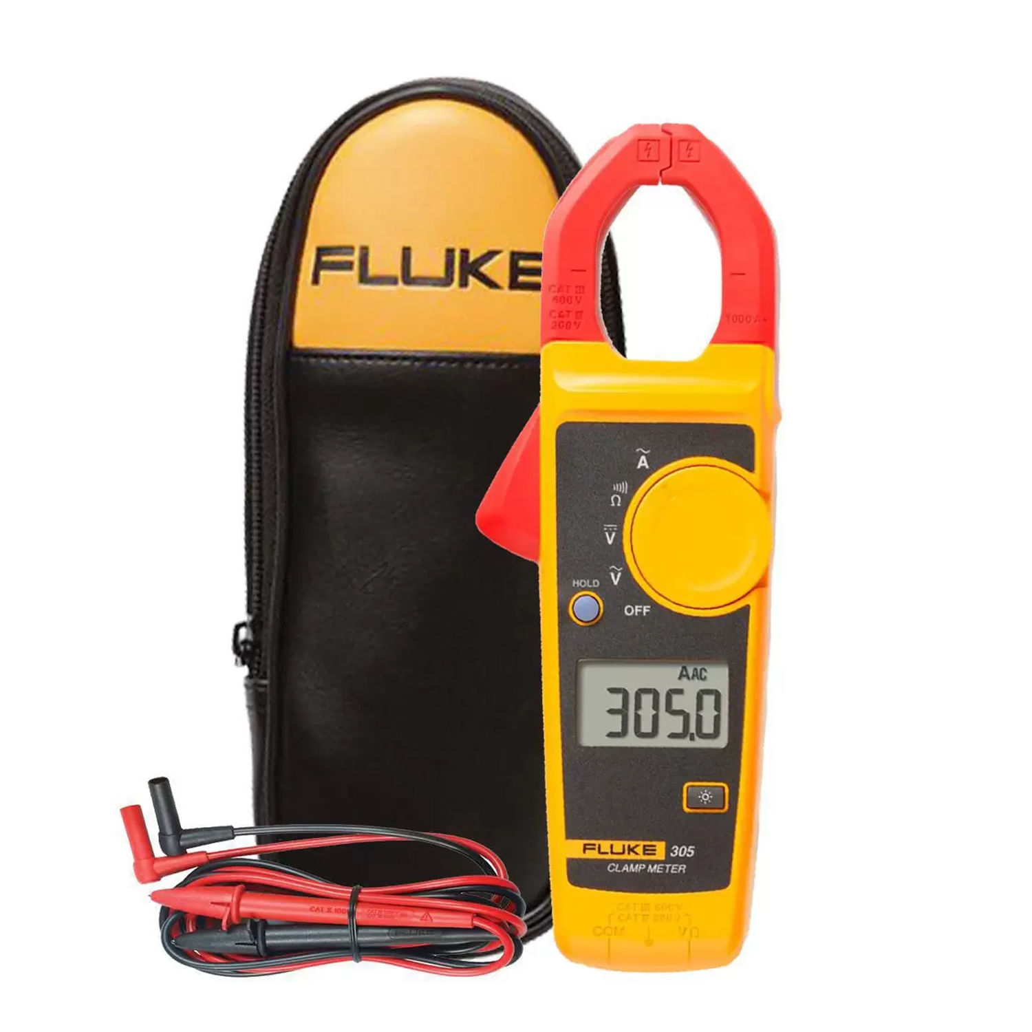 ALICATE AMPERÍMETRO FLUKE-305 CAT IV 300