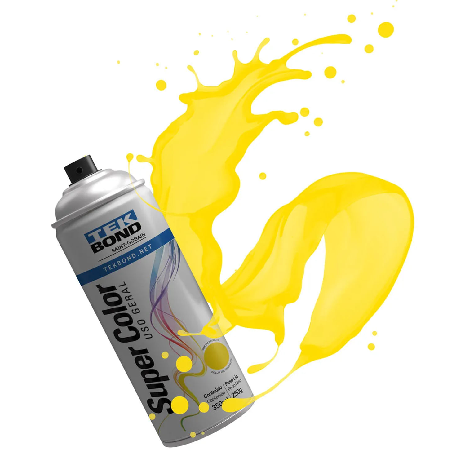 TINTA SPRAY AMARELO 350ML / 250G - TSU09