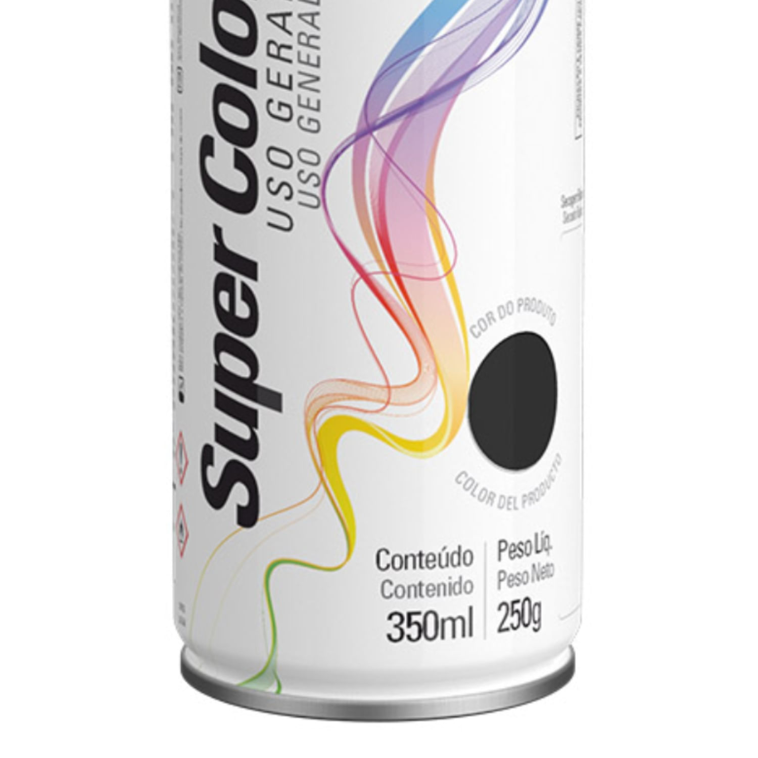 TINTA SPRAY PRETO FOSCO 350ML / 250G - T