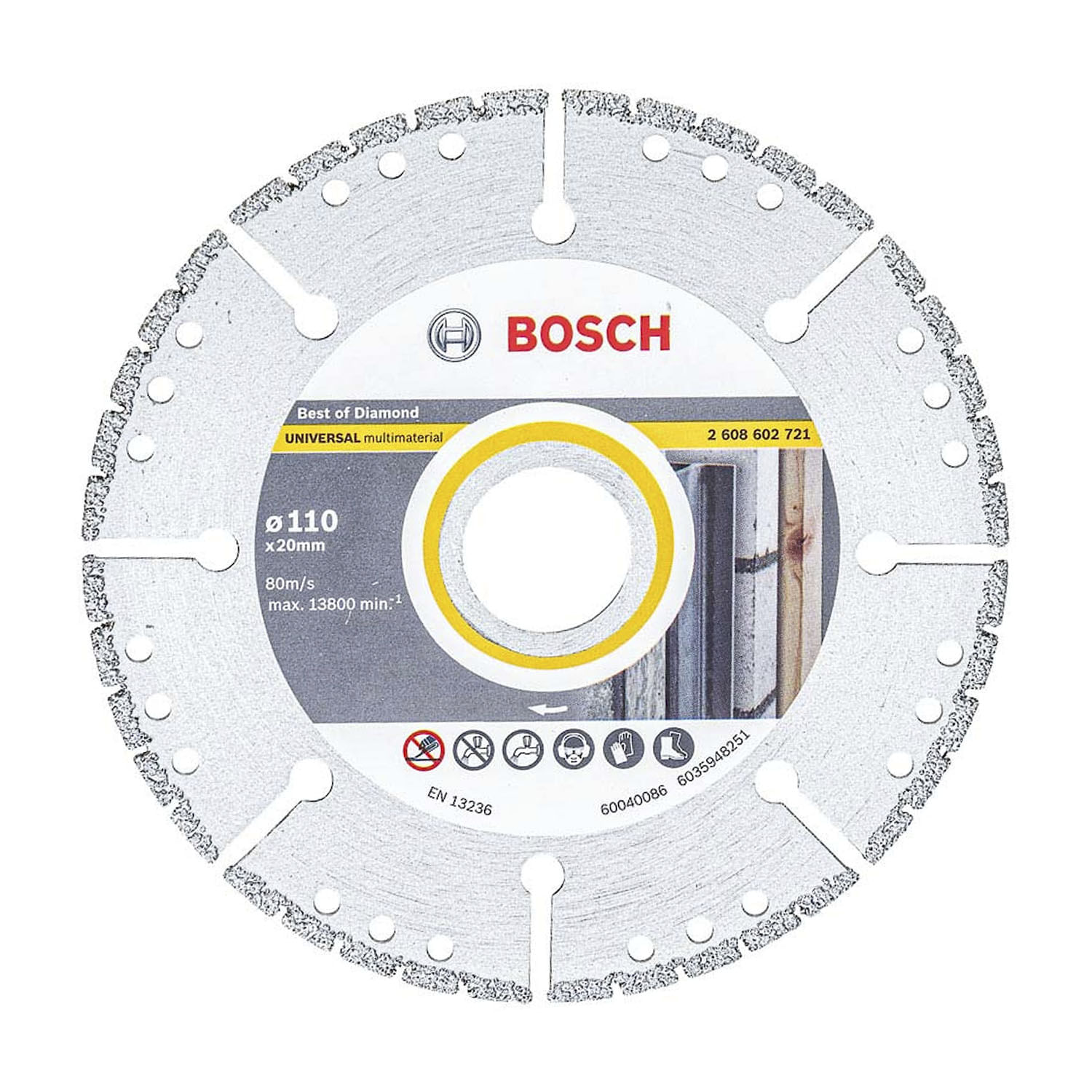 DISCO DIAMANTADO 110 X 20MM - SEGM. BEST MULTIMATERIAL