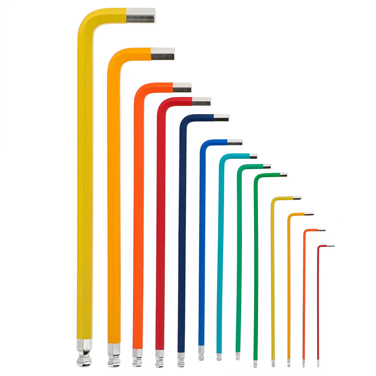 JOGO DE CHAVES ALLEN ABAULADA 1/16" A 3/8" 13PCS - 66981