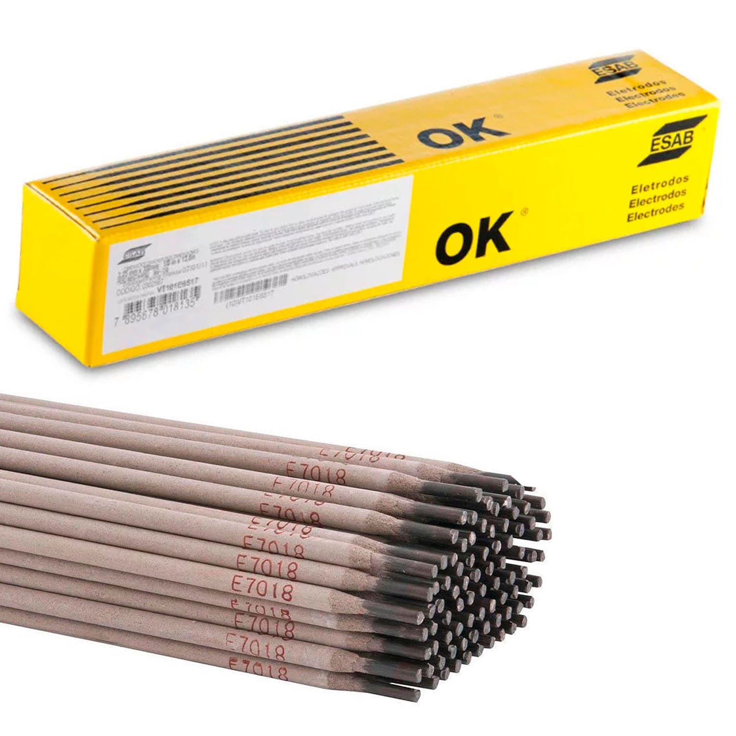 ELETRODO E7018 2,50 MM OK 48.04 C/4,5KG (#)
