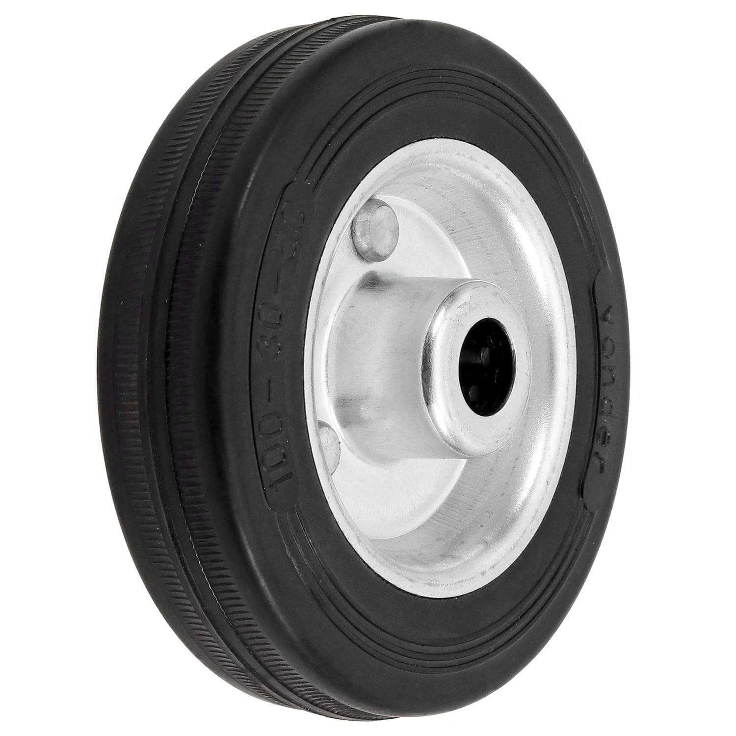 RODA MACIÇA C/ARO MET. 5" X 34MM ROLETE 15MM