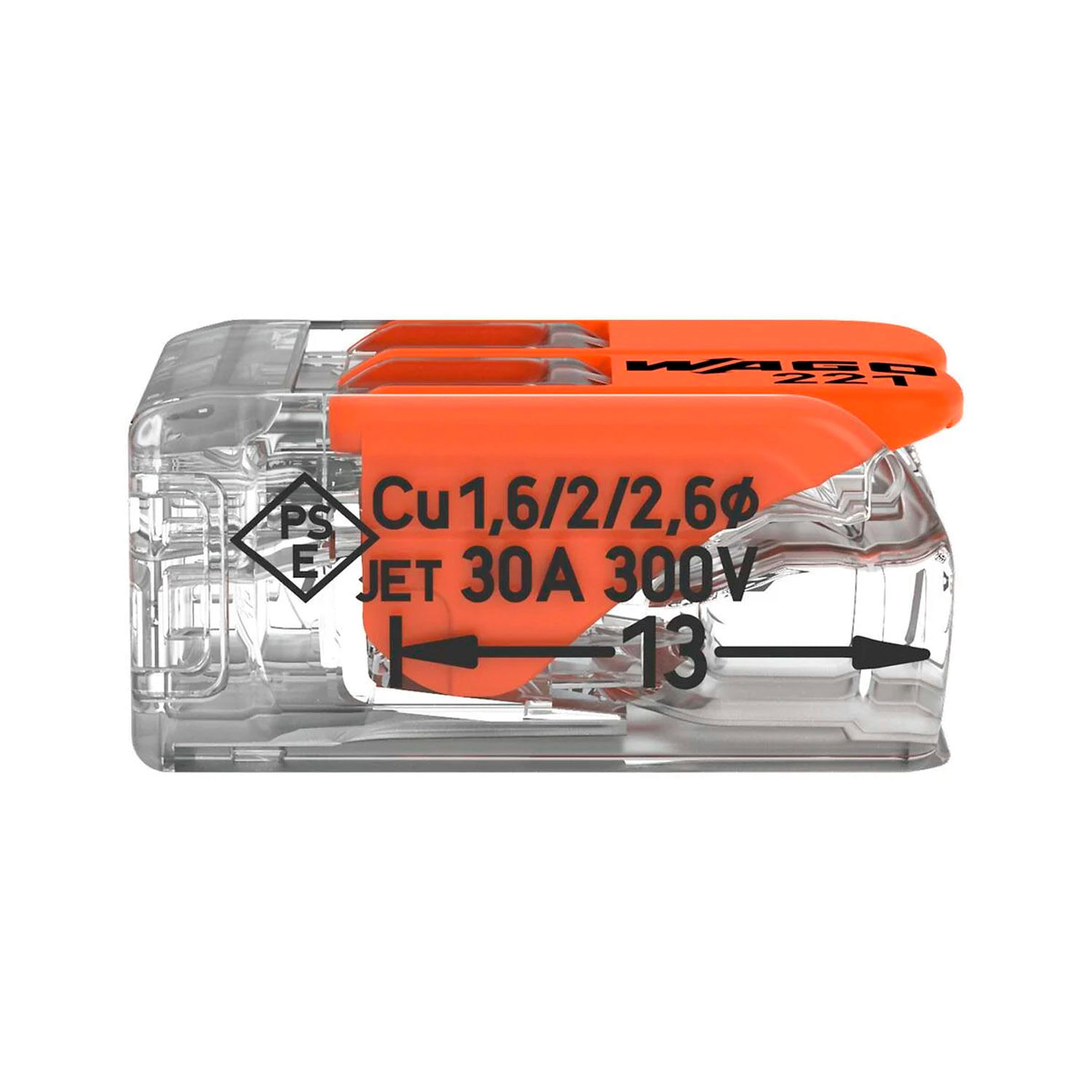 CONECTOR DE EMENDA P/FIOS 2P 0,50 A 6,0MM - 221-612