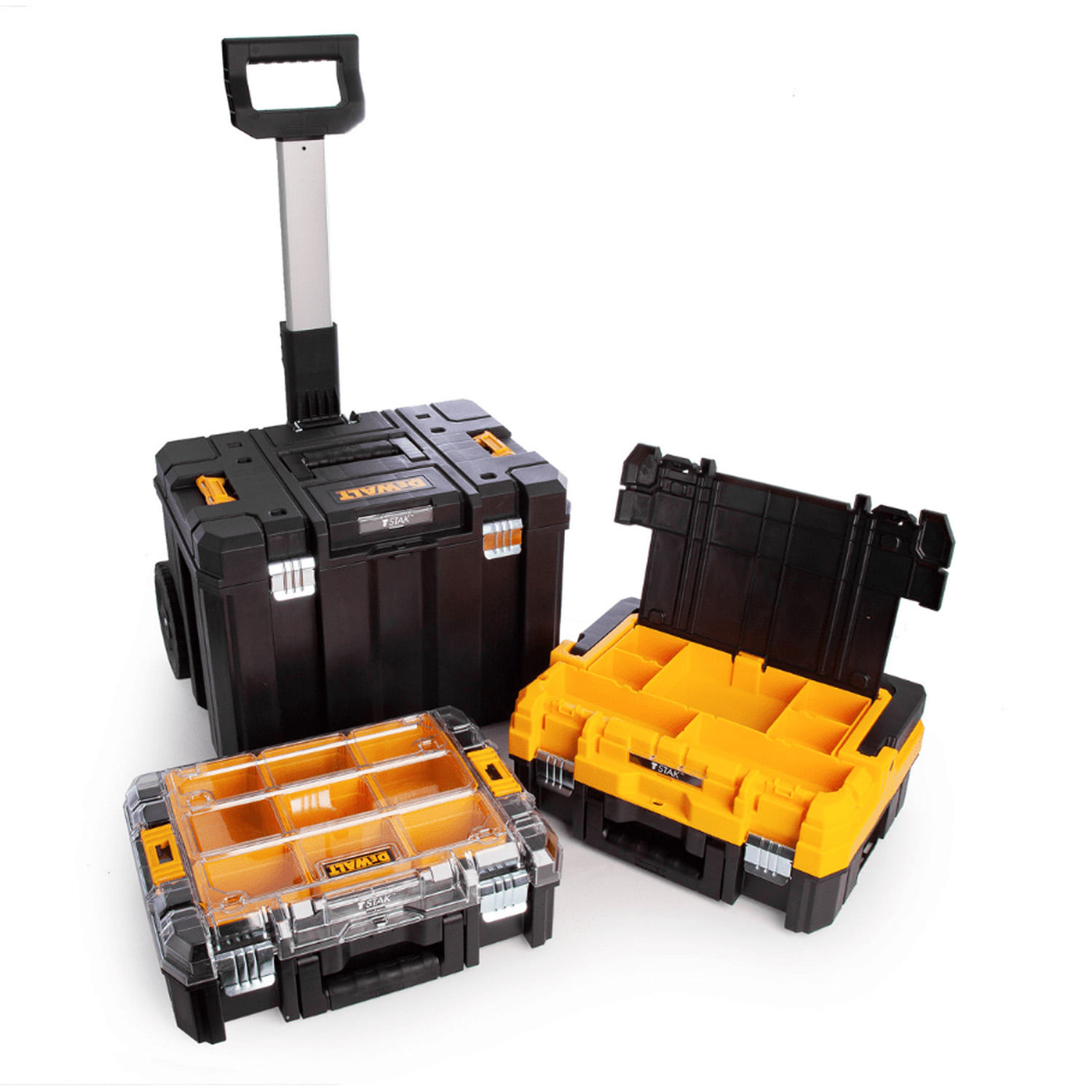 CAIXA ORGANIZADORA TSTAK C/RODAS 3X1 DEWALT - DWST60404