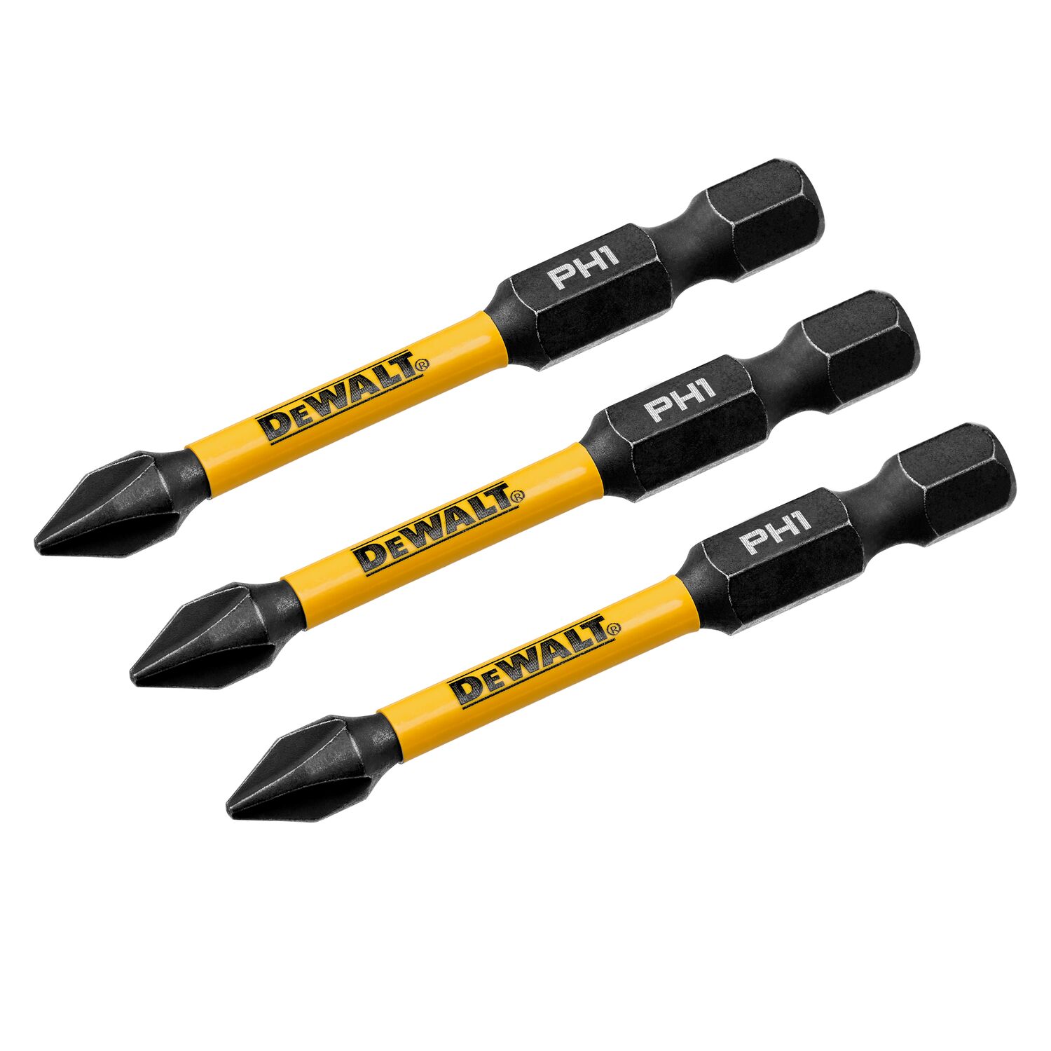 BITS PHILLIPS 1/4" - N 1 X 57MM C/3PCS - DWAF2PH1IR3