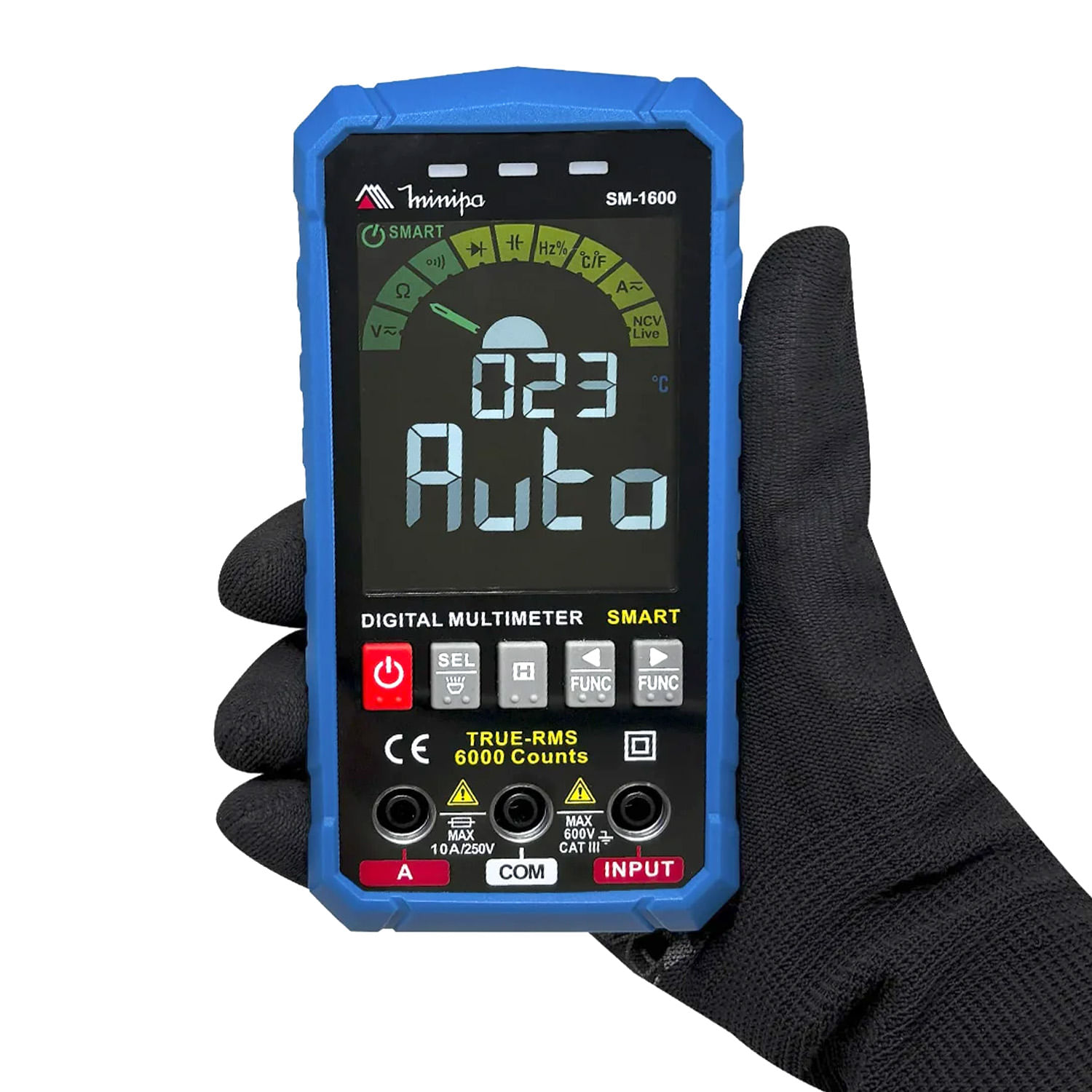 MULTIMETRO DIGITAL SM - 1600 SMART CAT III 600V