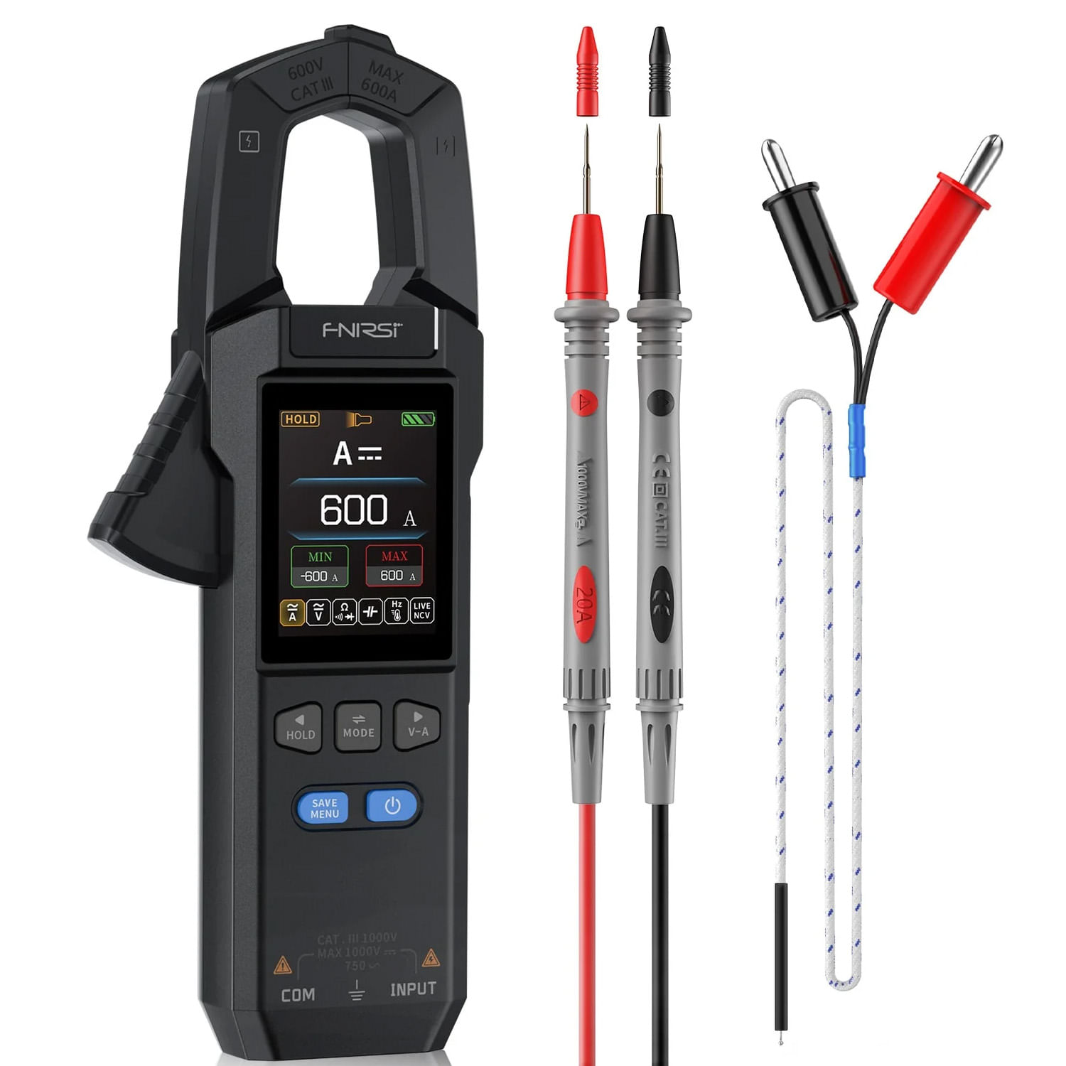 ALICATE WATTÍMETRO C/ DATA LOGGER DMC100 CAT III 1000V